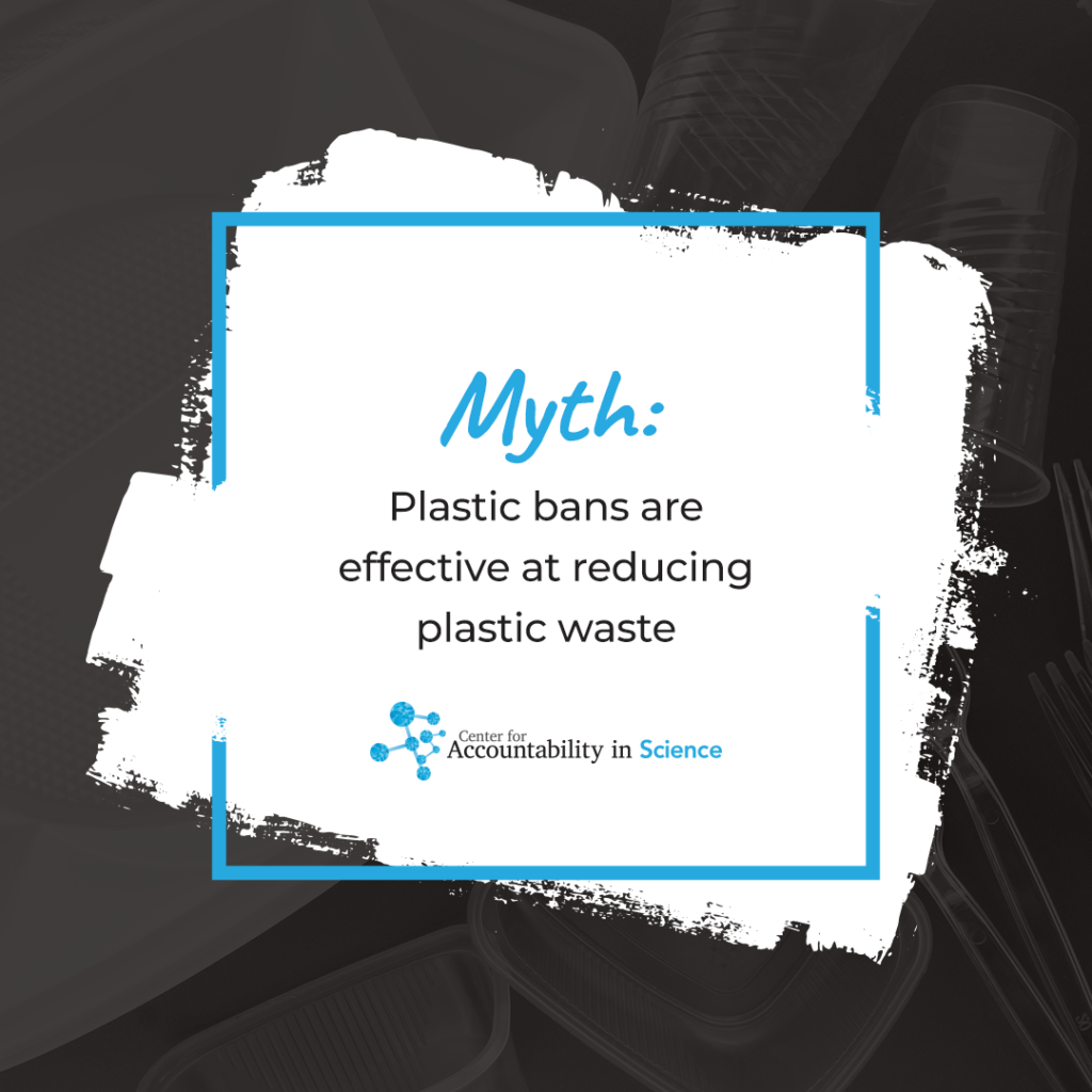 The Center for Accountability in Science | Myth: Plastic Bans Are ...